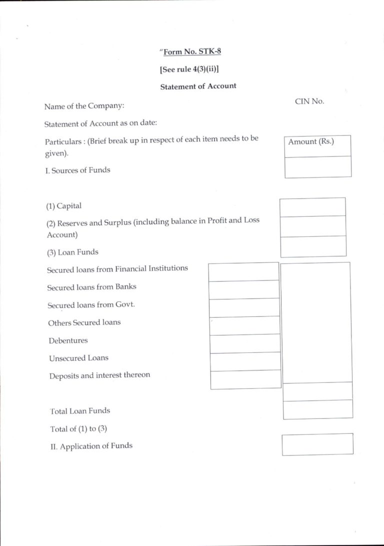 MCA increases Form STK 2 fee from Rs. 5,000/- to Rs. 10,000/- - Taxcharcha